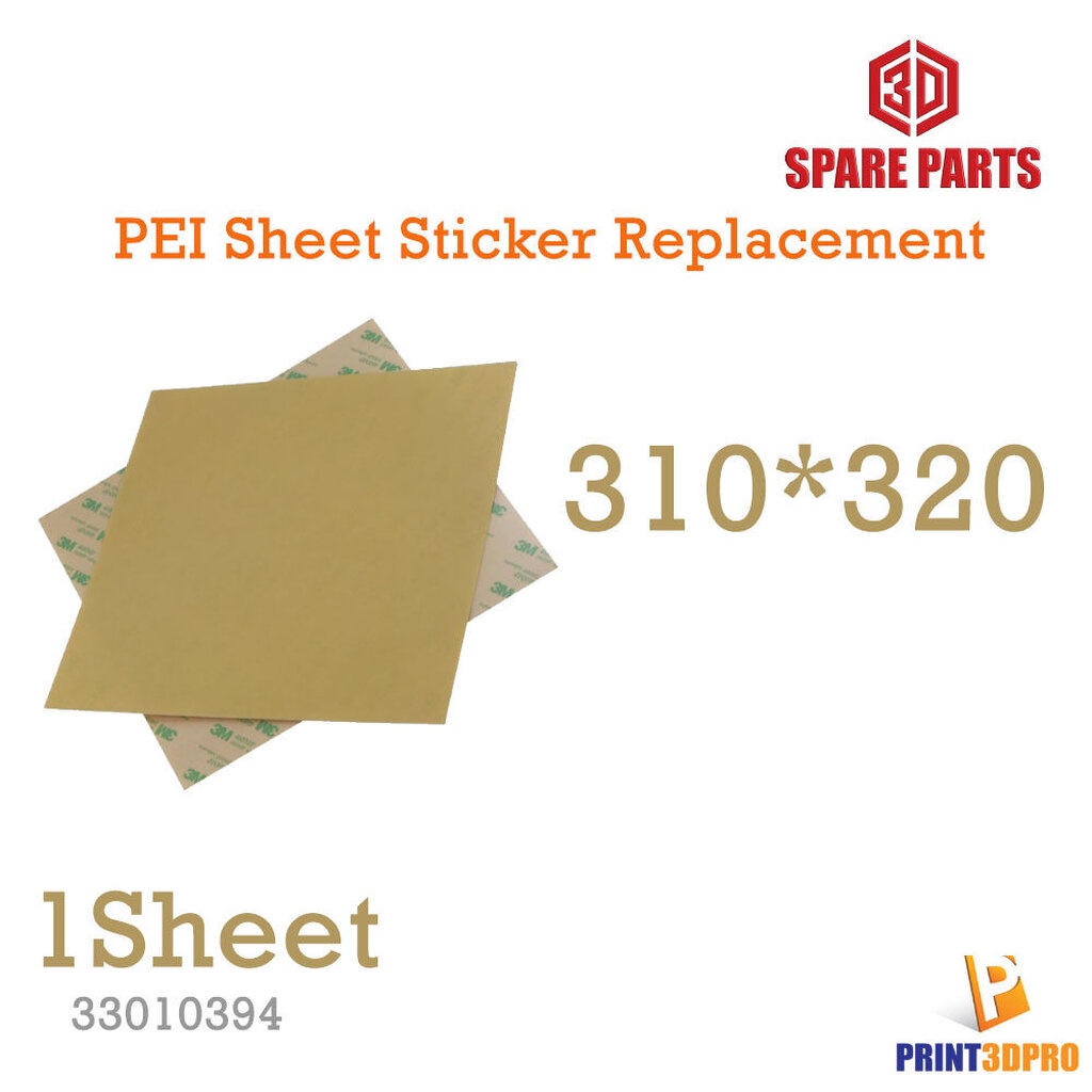 3D Printer Parts PEI Sheet Sticker 220 - 470mm Replacement Pei smooth ...