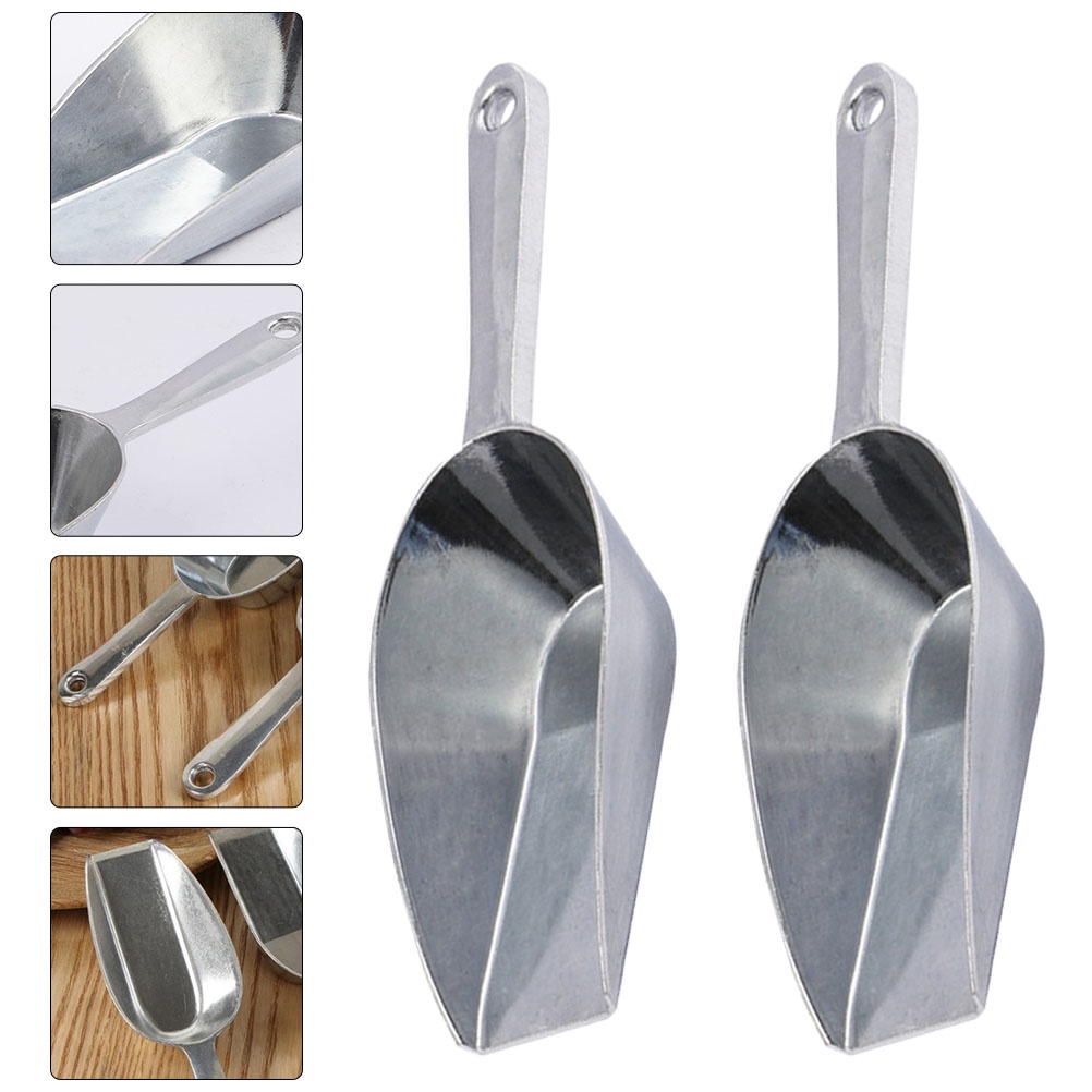 Scoop Ice Metal Food Shovel Scoops Kitchen Flour Scooper Utility Bar ...