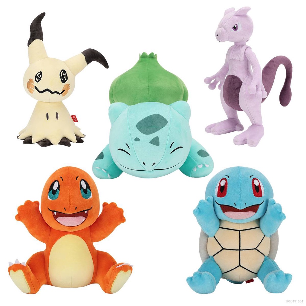 Cool ใหม่ ตุ๊กตาโปเกม่อน Mimikyu Mewtwo Bulbasaur Charmander Squirtle ...