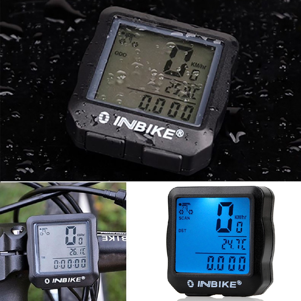 Wireless Cycling LCD Bicycle Odometer Waterproof Bike Computer ...