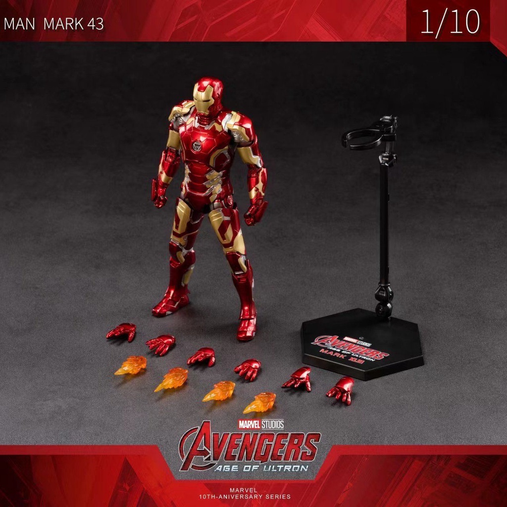 Zhongdong Iron Man Mk45 Marvel ของแท้ ของขวัญครบรอบ 10 ปี สําหรับเด็ก ...