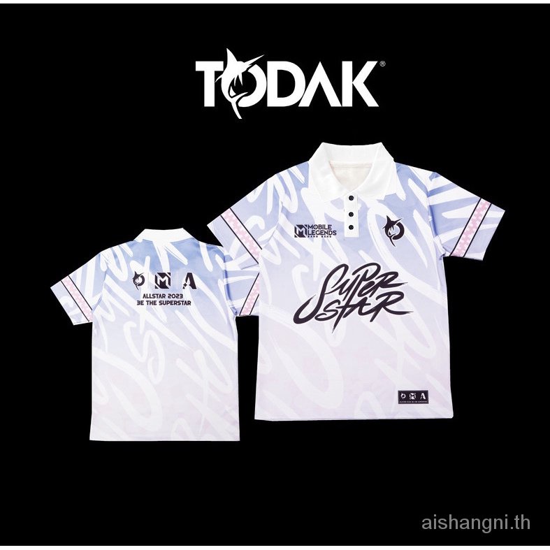 เสื้อโปโลแขนสั้น ลายทีม Todak X mlbb 6XL 2023 game Todak jersey 2023 ...
