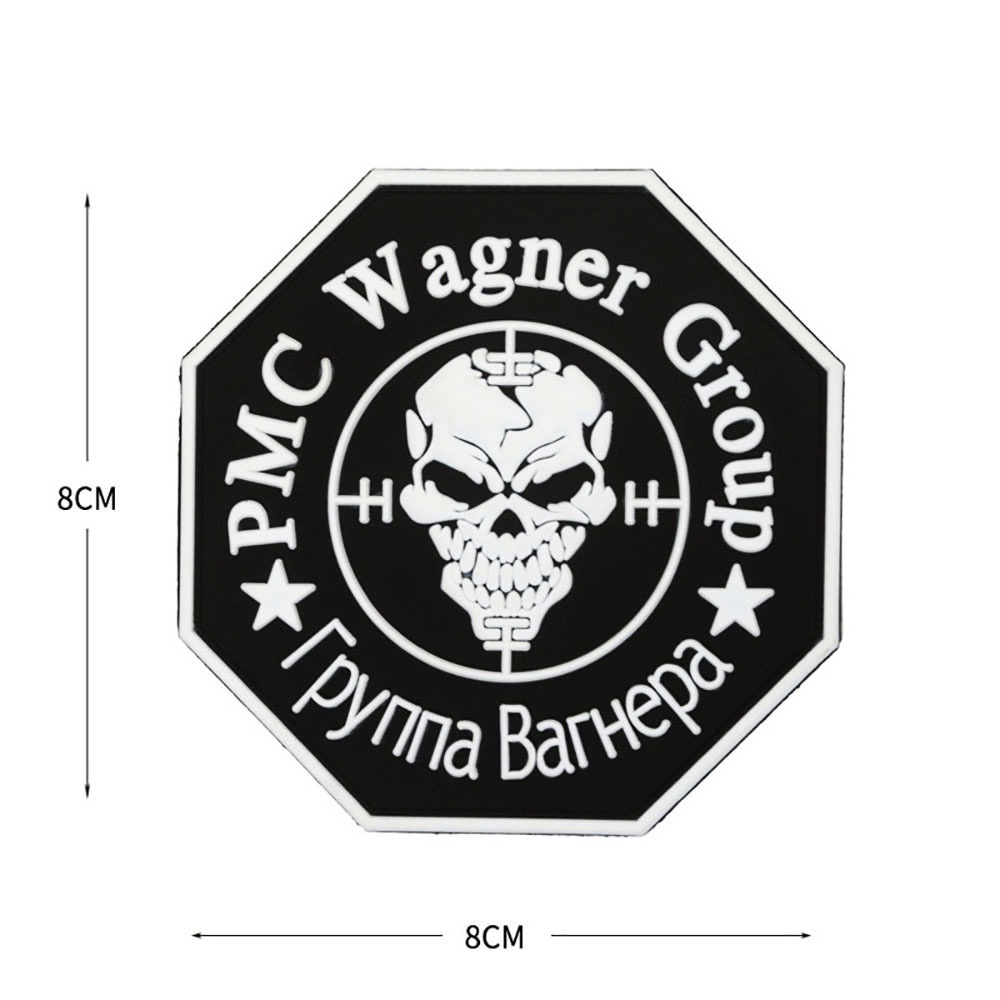 แผ่นแพทช์ pvc ลายตราสัญลักษณ์ Russian PMC Wagner Group 3d สําหรับติดตก ...
