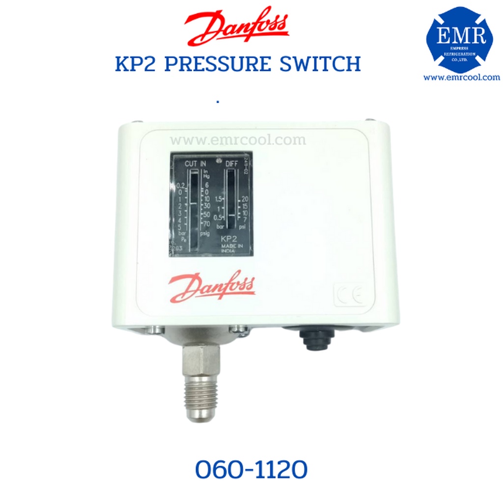 DANFOSS KP2 Low Pressure Control Auto-Reset 060-1120 | Shopee Thailand