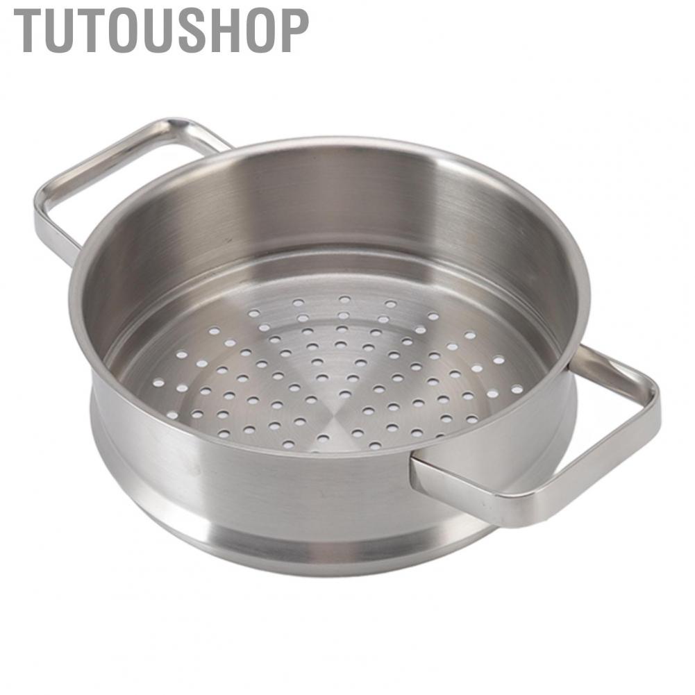 Tutoushop Steam Stainless Steel Large Stackable Round Steaming Dish ...