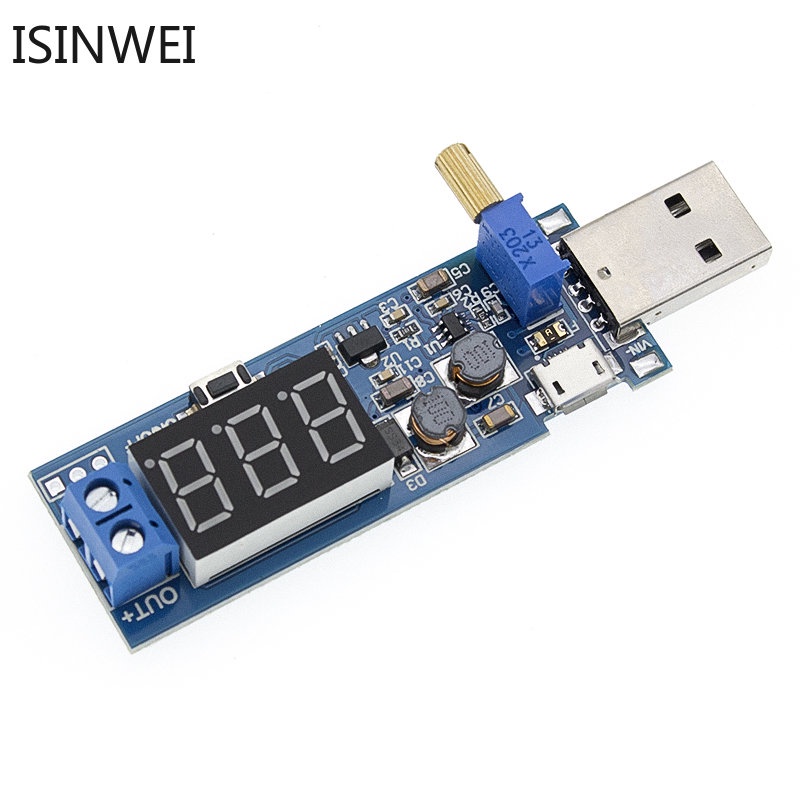 โมดูลพาวเวอร์ซัพพลายแปลงบั๊ก USB DC-DC 5V เป็น 3.3V 12V DC 1.2V-24V ปรับได้ | Shopee Thailand