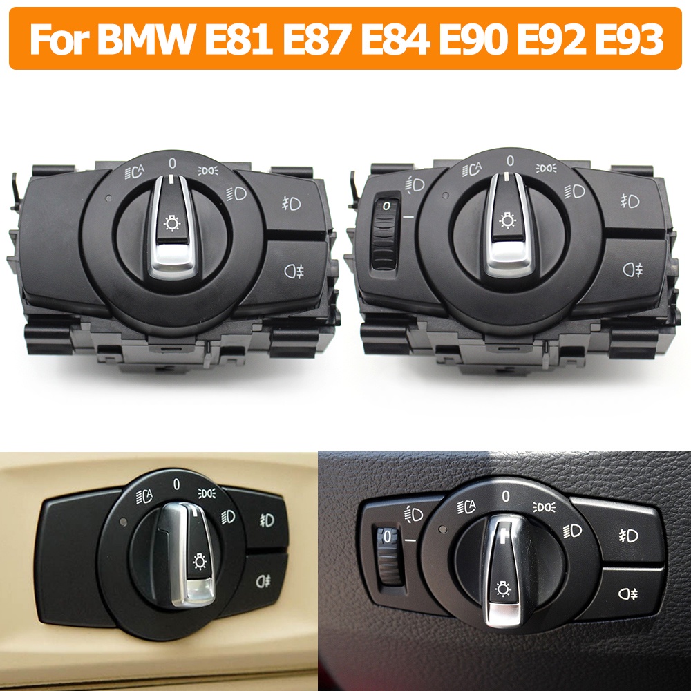 ปุ่มสวิตช์ไฟหน้ารถยนต์ สําหรับ BMW 1 3 X1 Series E87 E82 E90 E91 E92 E93 E84 61319169404 ...