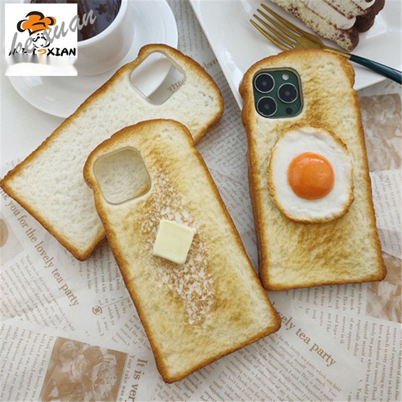 Original ที่ไม่ซ้ํากันจําลอง Toast สําหรับ iPhone16 15 11 13 14pro 12 ...