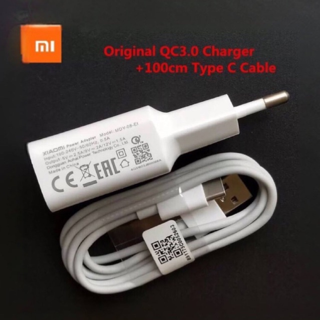 เครื่องชาร์จ Xiaomi Type C Fast Charging Redmi 5x /A1/6x/A2 /Pocophone ...