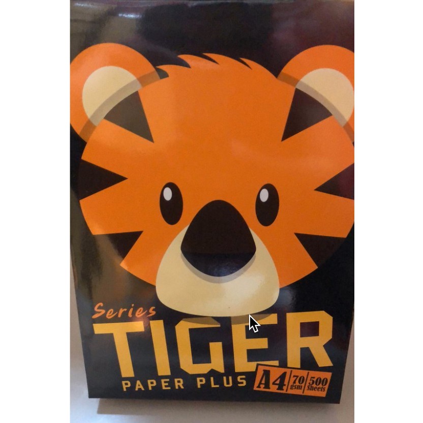 Tiger paper plus กระดาษถ่ายเอกสาร ขนาด A4 (210x297 mm.) 70 แกรม 500แผ่น ...