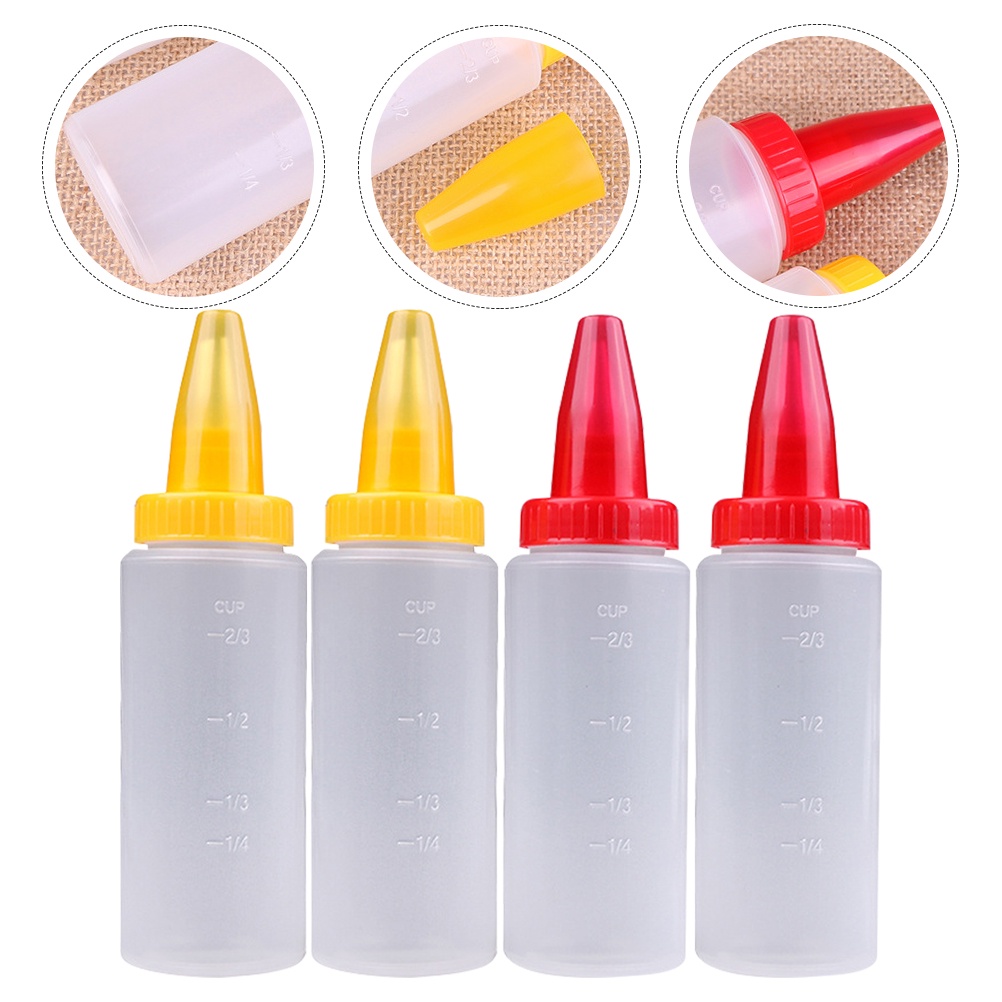 Pipe Tool Multipurpose Plastic Dispensing Bottles Drawing Spoon 4 Pcs ...
