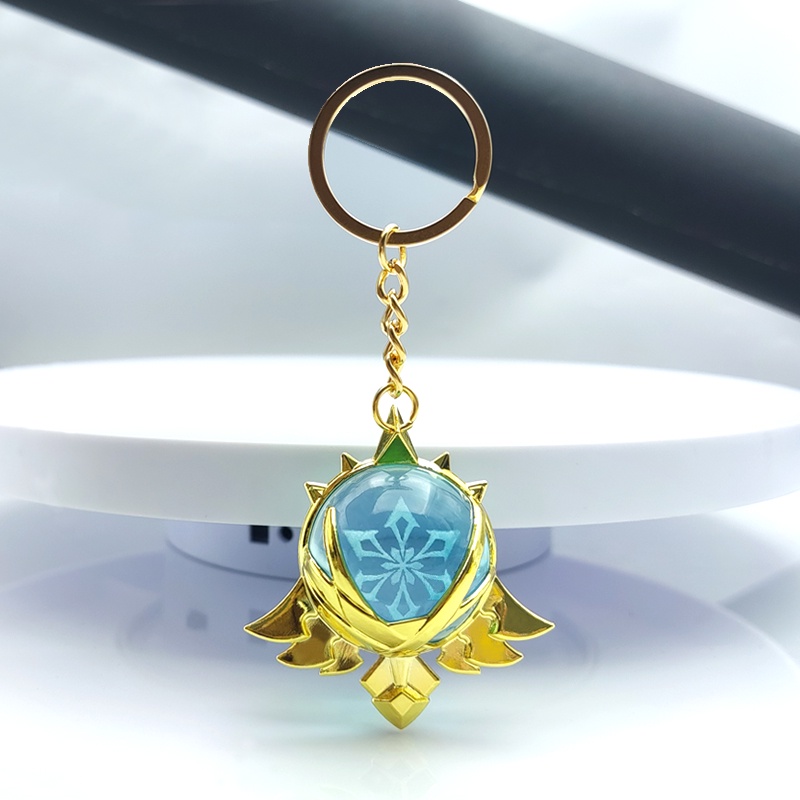 พวงกุญแจกระจก ลายเกม Genshin Impact Visions Sumeru Mondstadt Liyue ...