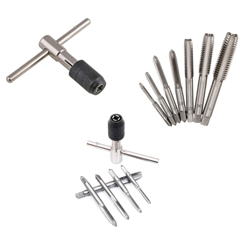 Pcf* T ประเภท Thread Tap Reamer เมตริก Hand Taps เจาะชุด Bit สกรูรูเจาะ ...