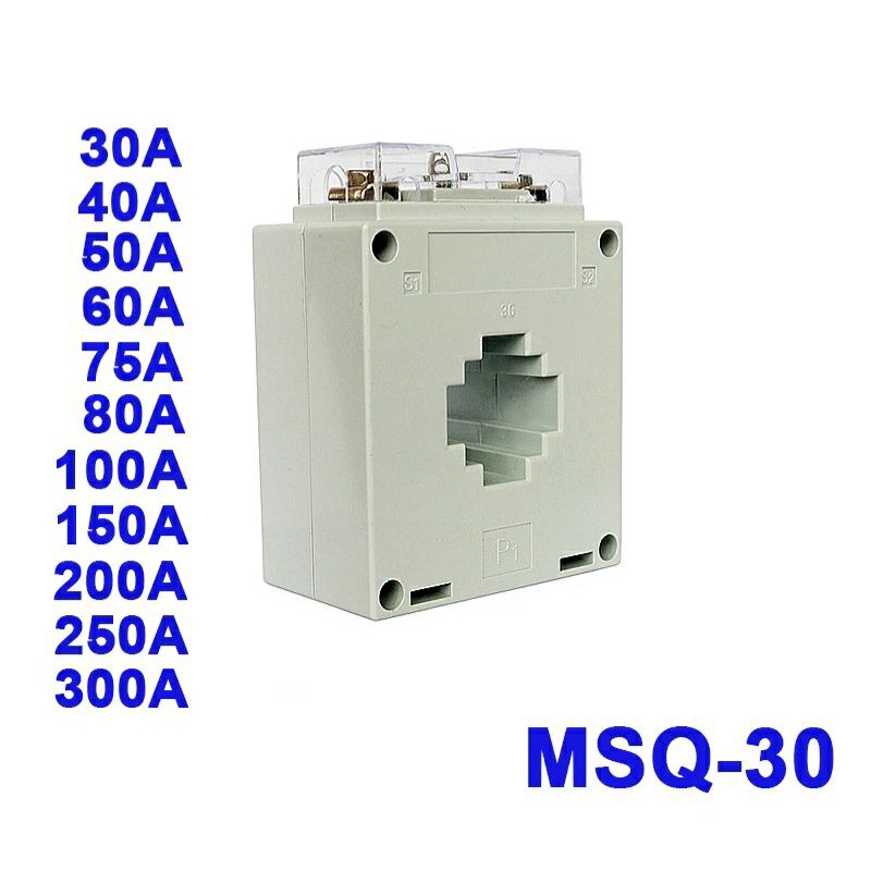 MSQ-30 30A-300A/5A MSQ Current Transformerความแม่นยำสูงแรงดันไฟฟ้าต่ำ ...