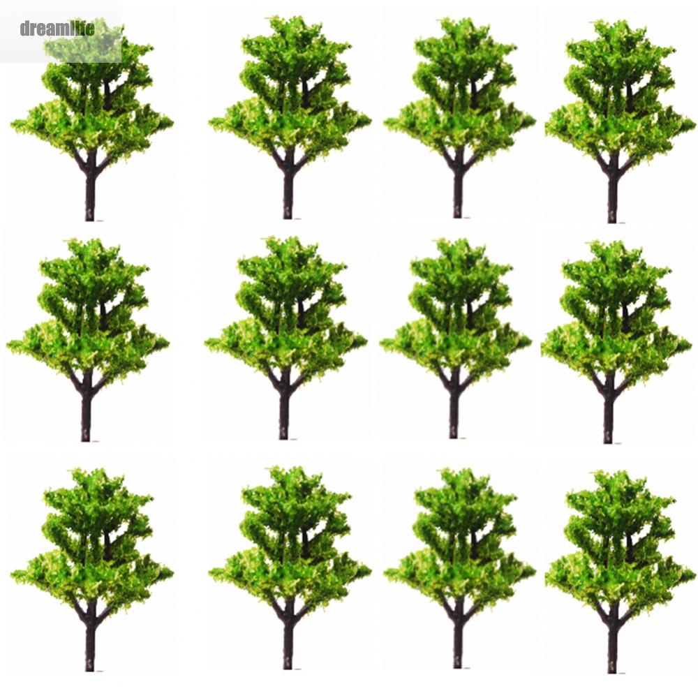 【DREAMLIFE】20Pcs Model Trees HO Scale Park Scenery Train Railroad ...