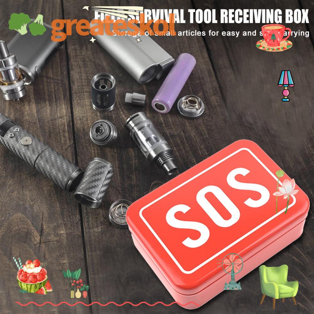 Greateskol กล่องกู้ภัย อุปกรณ์ตั้งแคมป์ Sos Iron ชุดปฐมพยาบาล | Shopee ...