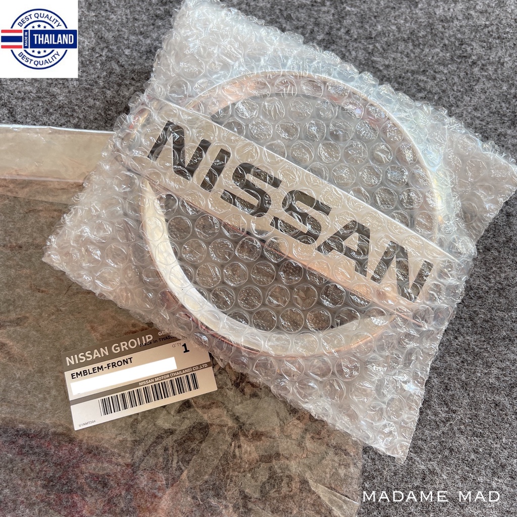 แท้ศูนย์ % โลโก้ กระจังหน้า Nissan Narava NP300 ขนาด 16.5x14cm UAC ...