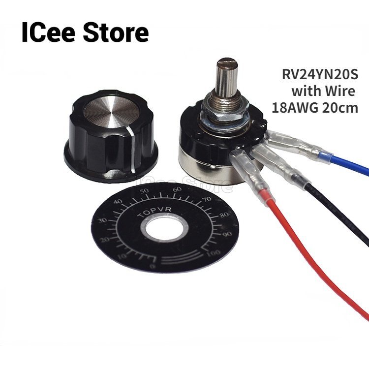 โพเทนชิโอมิเตอร์ RV24YN20S พร้อมสายไฟ 20 ซม. B102 B202 B502 B103 B203 ...