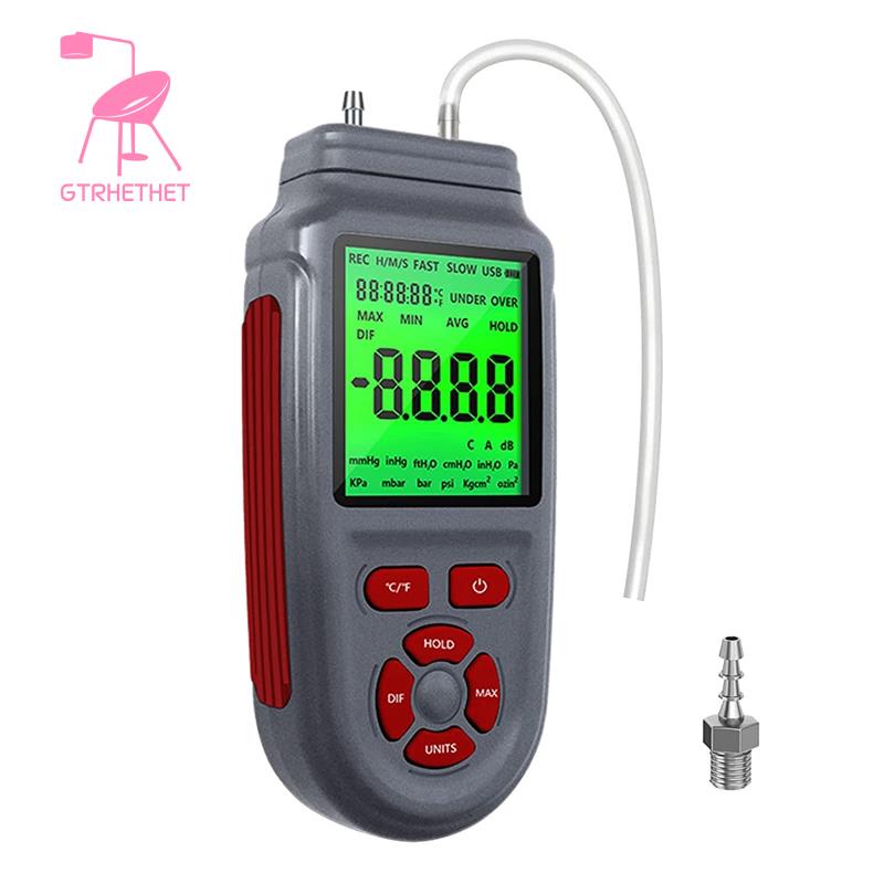 เครื่องวัดความดันก๊าซดิจิทัล มานอมิเตอร์ 2.999 Psi +/- 83 Wc HVAC พอร์ต ...