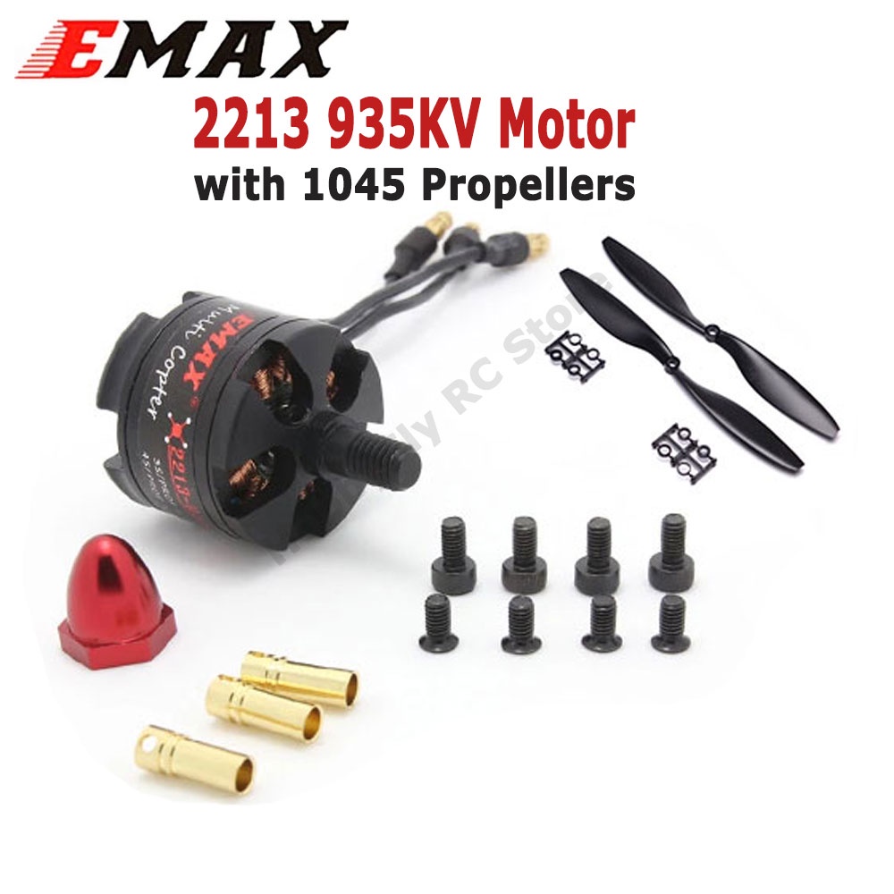 มอเตอร์ไร้แปรงถ่าน EMAX 2212 MT2213 935KV 3-4S CW CCW พร้อมใบพัด 1045 สําหรับโดรน F450 F550 X525 ...