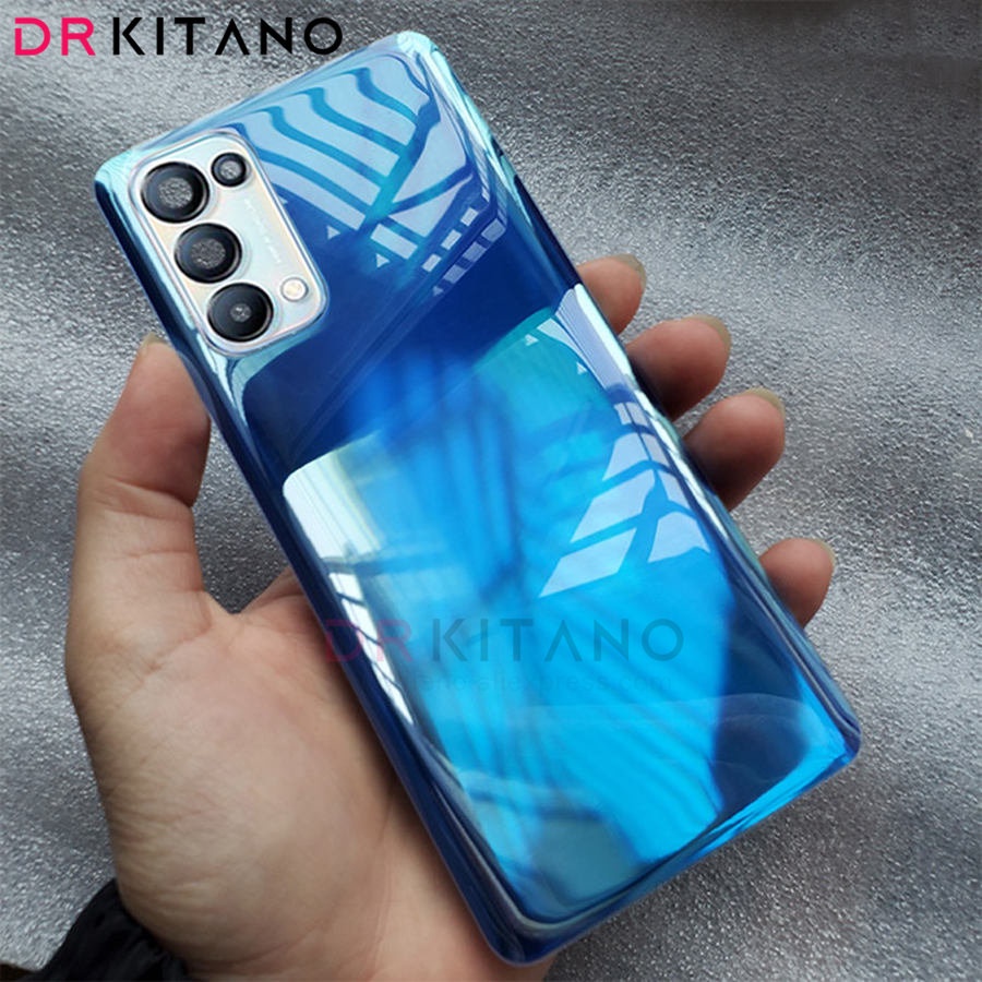 ฝาครอบแบตเตอรี่ด้านหลัง แบบกระจกใส แบบเปลี่ยน สําหรับ OPPO Reno 5 Pro ...