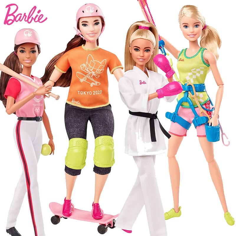 Original Barbie Sport Dolls Career Athlete Karate Diving Bjd Joints ...