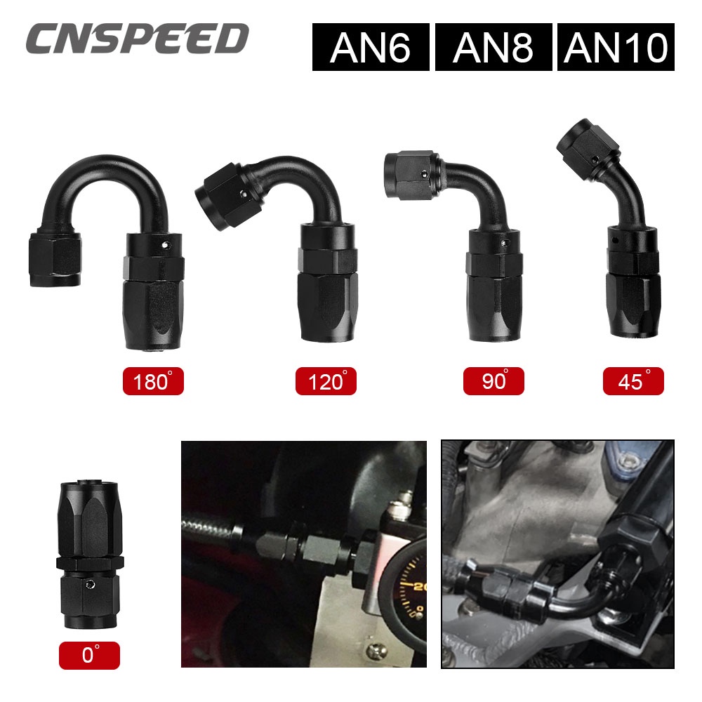An6 An8 An10 อะแดปเตอร์ฟิตติ้งน้ํามันเชื้อเพลิง 0 45 90 120องศา 180 องศา องศาท่อปลายน้ำมัน ...