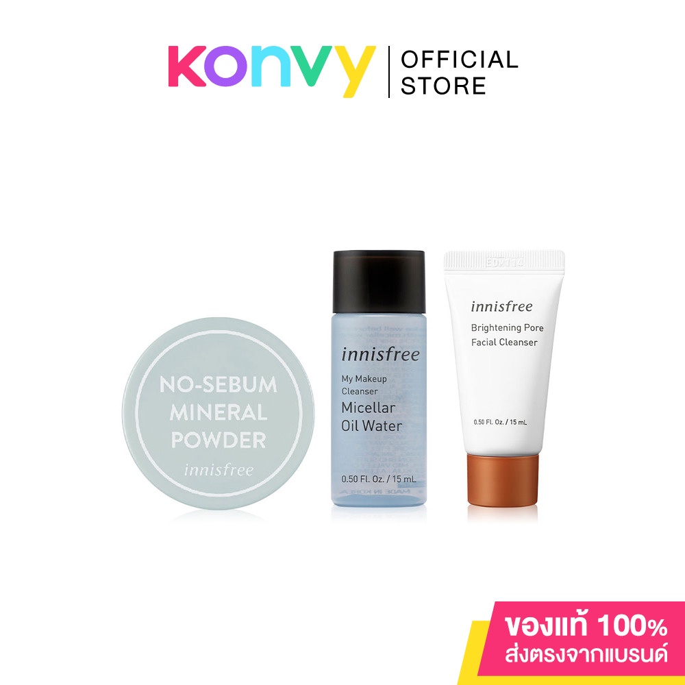 Innisfree Set 3 Items No Sebum Mineral Powder 5g + M.M.C Micellar Oil ...