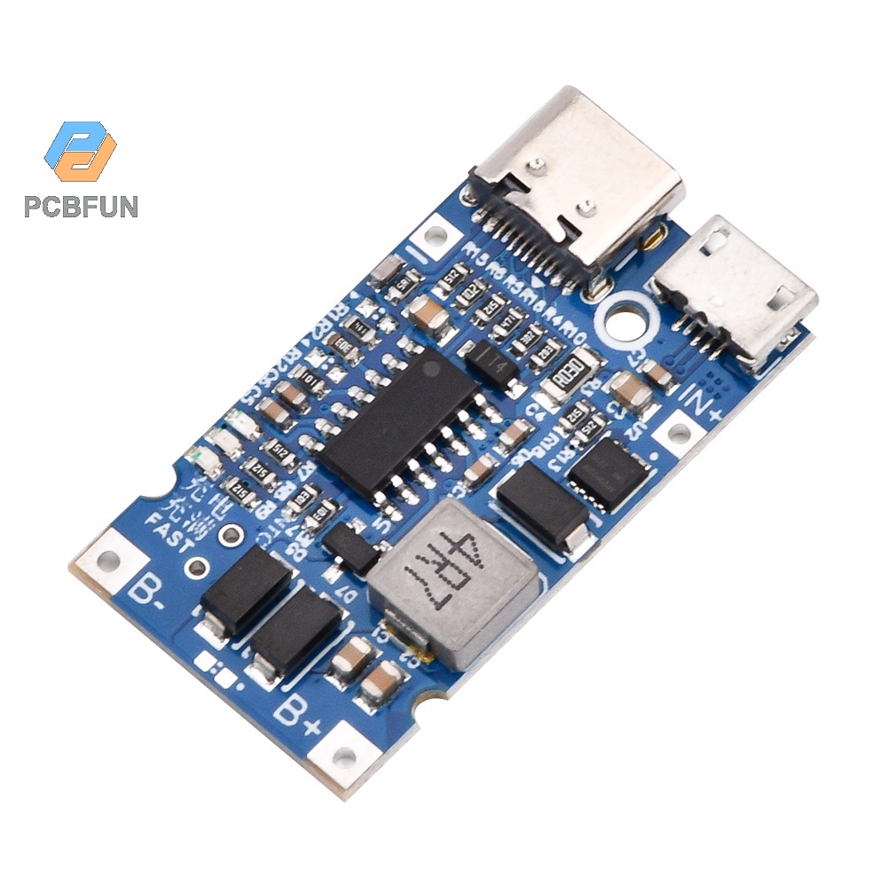 Pcbfun โมดูลชาร์จแบตเตอรี่ลิเธียมไอออน Type-c Usb 2s 3s 4s Bms 4.5v-15v ...