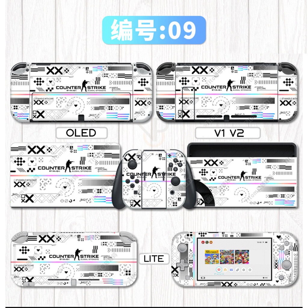 VP Sticker OLED [Collection 2] Nintendo Switch OLED สติ๊กเกอร์ ไม่ทิ้ง ...