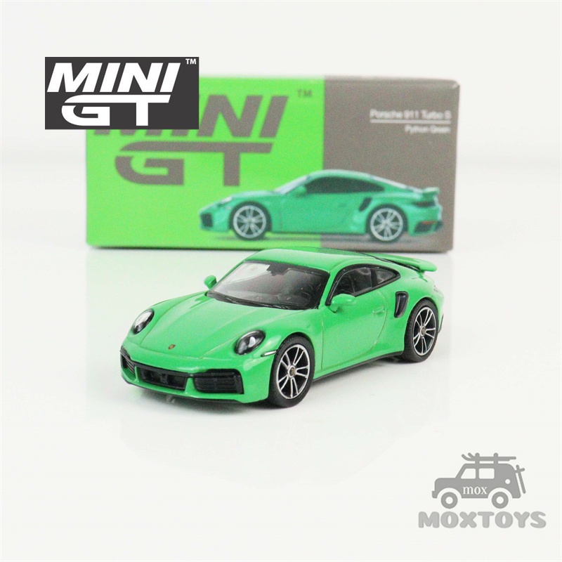 โมเดลรถยนต์ MINI GT 1:64 911 Turbo S Python Green LHD Diecast | Shopee ...
