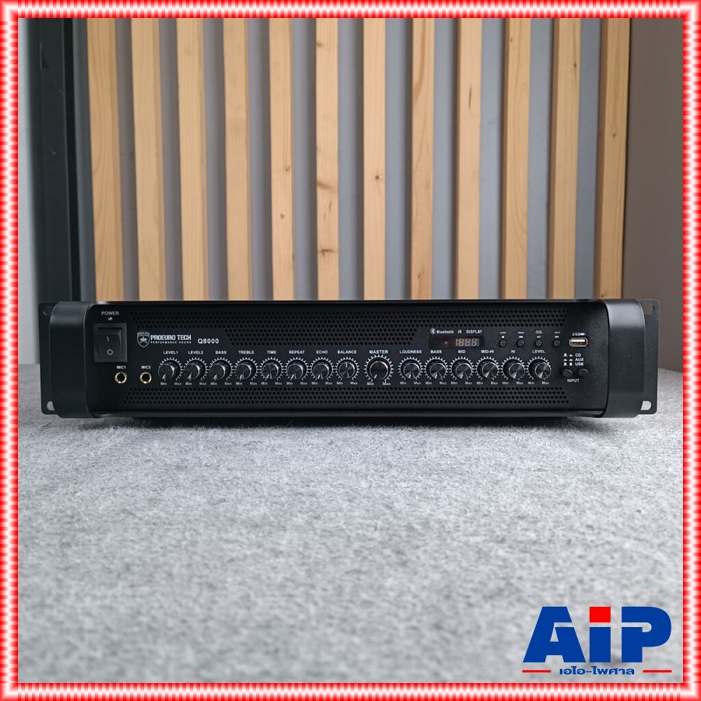 PROEUROTECH Q-8000 แอมป์คาราโอเกะ แอมป์ขยายร้องเพลงในบ้าน โปรยูโรเทค กำลังขยาย 200 วัตต์ Q 8000 ...