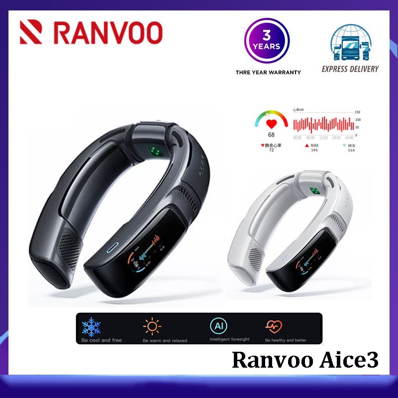 [พร้อมส่ง]Ranvoo Aice3 พัดลมระบายความร้อน หูฟังบลูทูธ แบบพกพา ขนาดเล็ก ชาร์จ USB | Shopee Thailand