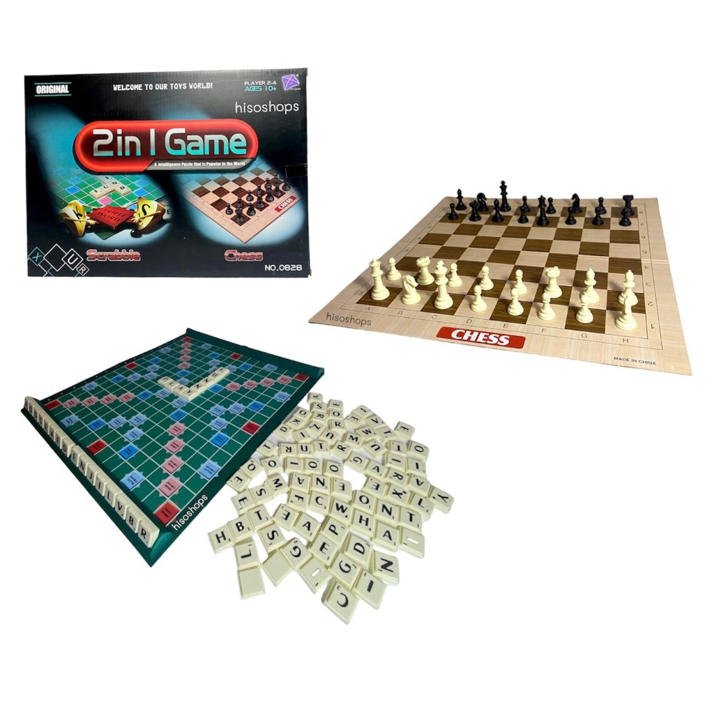 2 in 1 Game เกมส์ครอสเวิร์ด + เกมส์หมากฮอส กล่องเดียวได้ 2 เกมส์ ไว้ ...