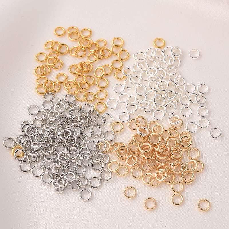 แหวนเปิด 50 ชิ้น 14K diy Silver C แหวน | Shopee Thailand