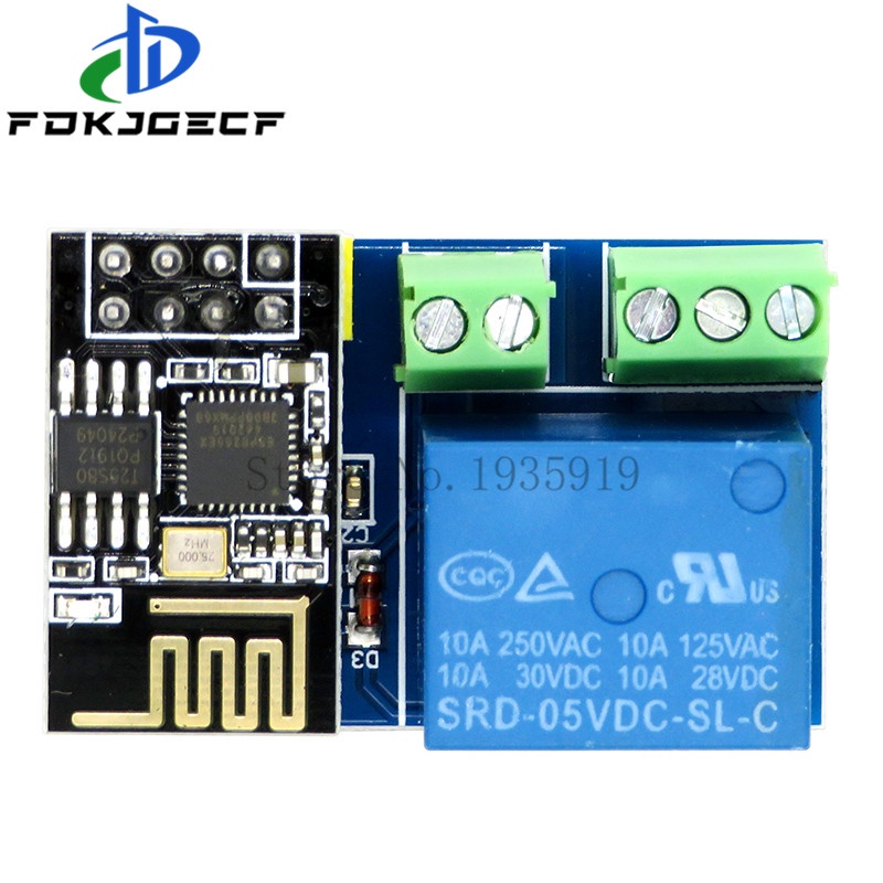 Esp8266 ESP-01S โมดูลรีเลย์ WIFI 5V สําหรับโทรศัพท์ Arduino APP ESP01S ...