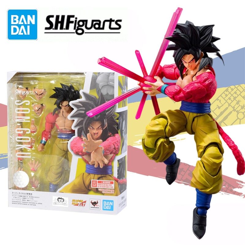 Bandai Original S.H.Figuarts SHF Dragon Ball GT Super Saiyan 4 Son Goku ...