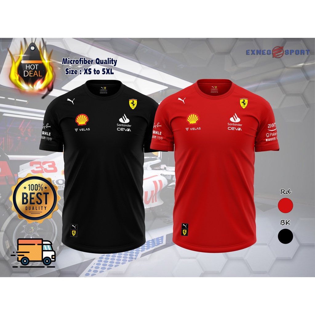 ไมโครไฟเบอร์ PremiumPUM4 22 Baju Ferrari Shell Formula One Racing Team ...
