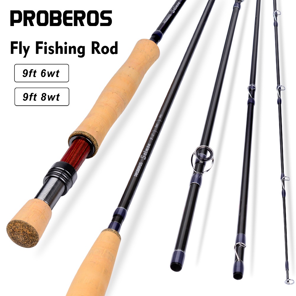 Proberos คันเบ็ดตกปลาคาร์บอน 4 ส่วน 9 ฟุต 2.7 เมตร 6wt 8wt | Shopee ...
