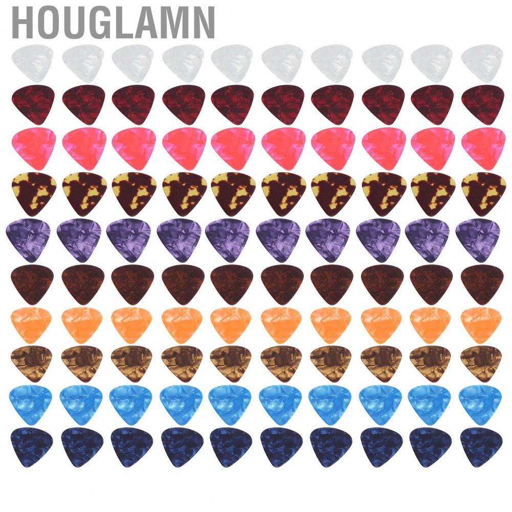 Houglamn Guitar Picks Appearance Colorful Celluloid Material ...