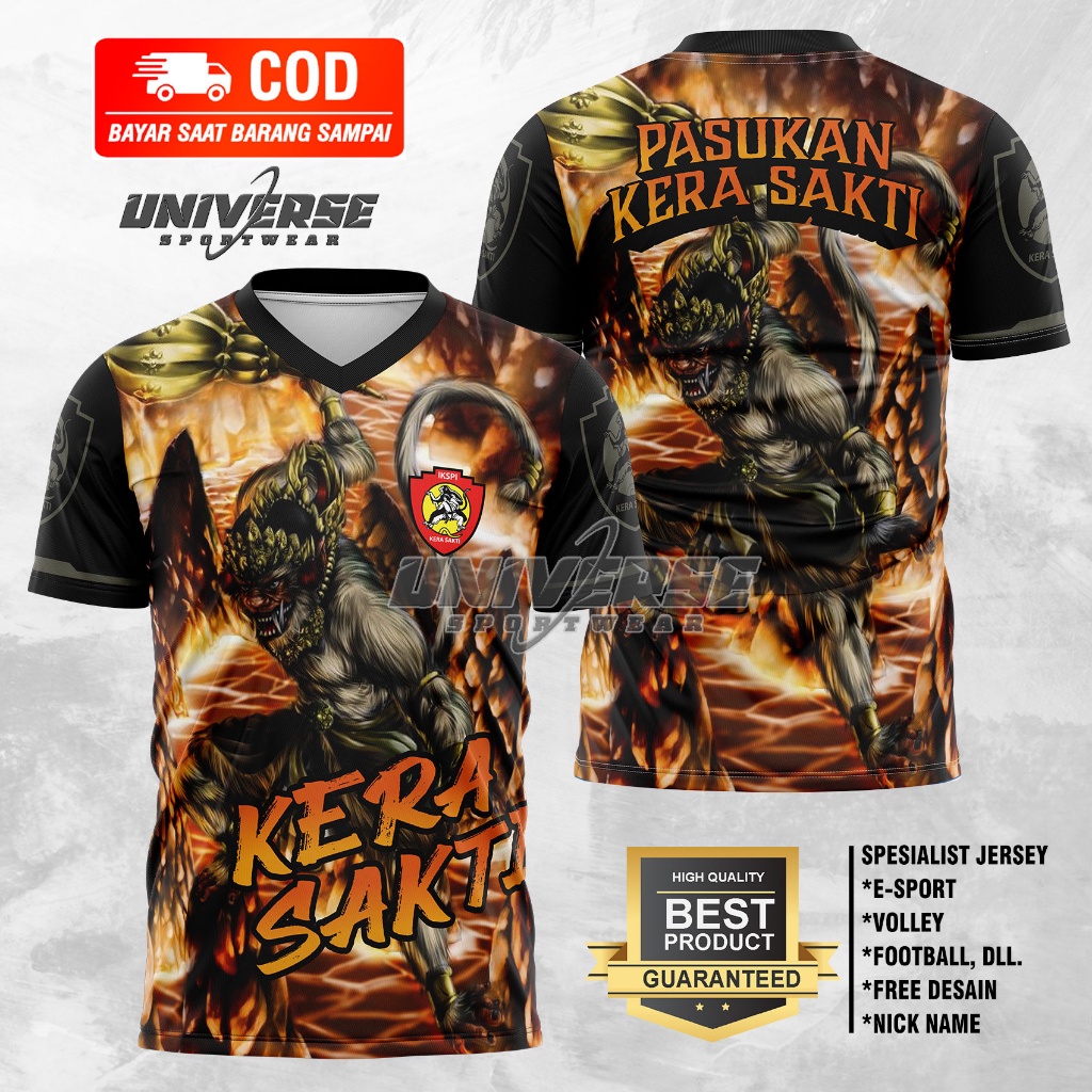 เสื้อกีฬาแขนสั้น ลายทีม PENCAK SILAT KERA SAKTI IKSPI KERA SAKTI JERSEY ... เสื้อกีฬาแขนสั้น ลายทีม PENCAK SILAT KERA SAKTI IKSPI KERA SAKTI JERSEY ...
