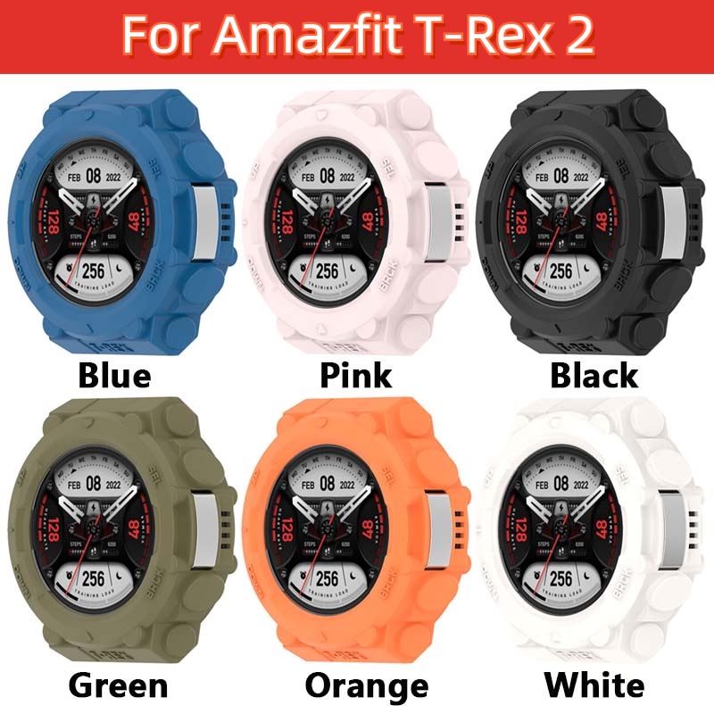 เคสซิลิโคนเหลว สําหรับ Amazfit T-Rex 2 rex2 กลวง ออก ซิลิโคน นาฬิกา ป้องกันการตก เกราะ ฝาครอบ ...