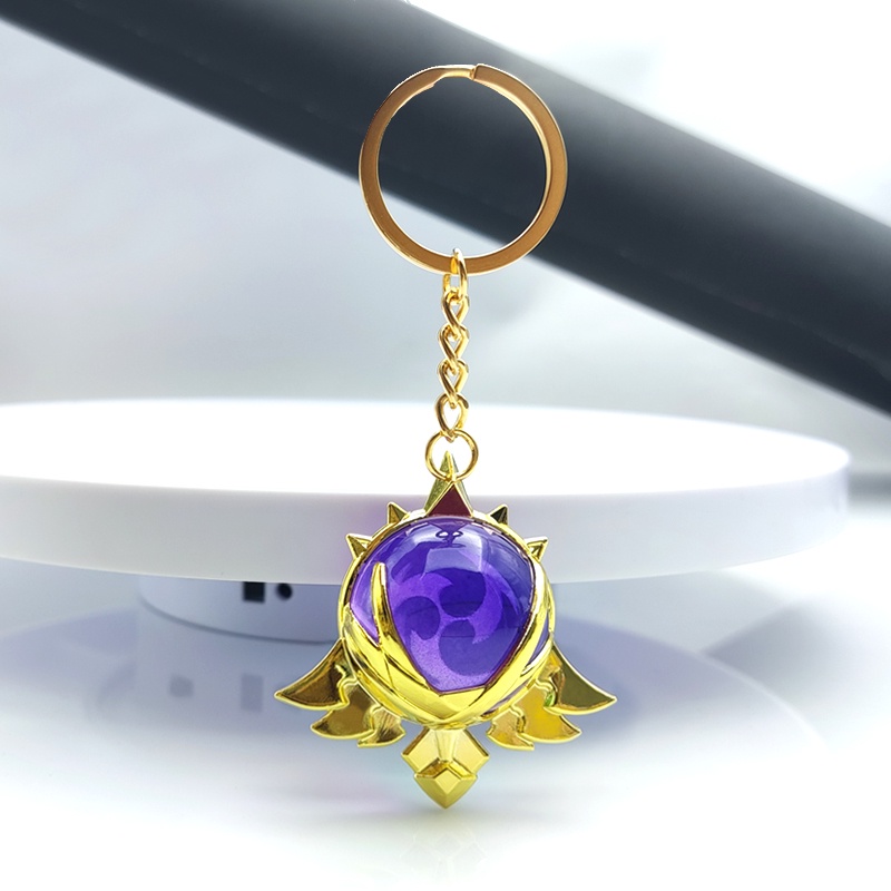 พวงกุญแจกระจก ลายเกม Genshin Impact Visions Sumeru Mondstadt Liyue ...