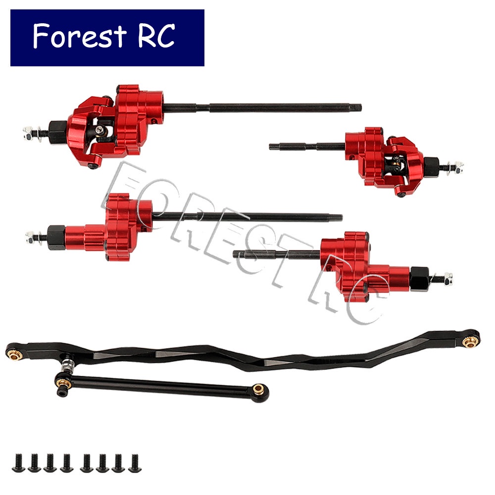 อะไหล่อัพเกรด เพลาโลหะ 1/10 RC Crawler Axial SCX10 Wraith 90018 RR10 ...