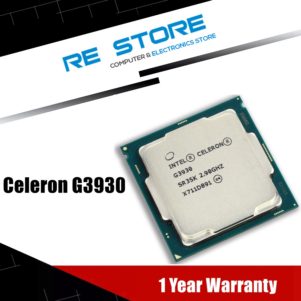 ถาดประมวลผล CPU Intel Celeron G3930 2.90GHz 2M Cache Dual-Core SR35K LGA 1151 | Shopee Thailand