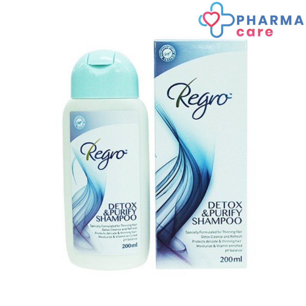 Regro DETOX & PURIFYING Shampoo รีโกร ดีท็อกซ์ แอนด์ เพียวรีฟาย แชมพู ...