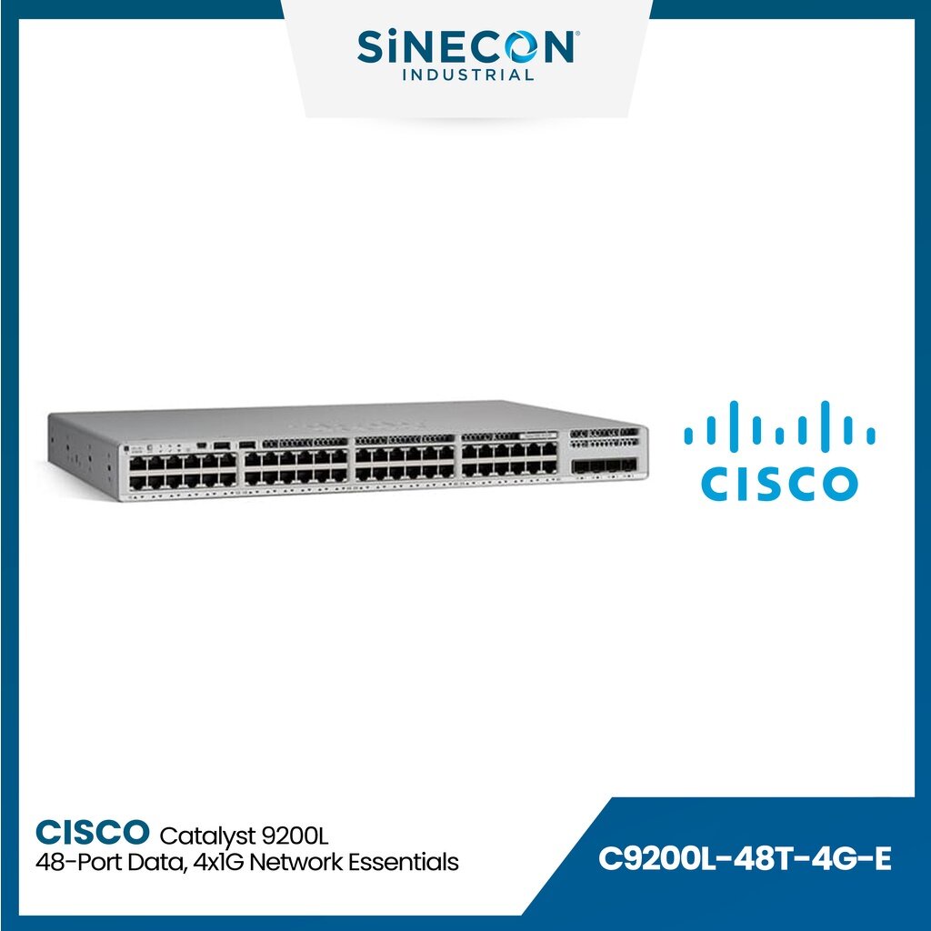 CISCO SWITCH สวิตซ์ Catalyst 9200L 48-port data, 4 x 1G, Network ...