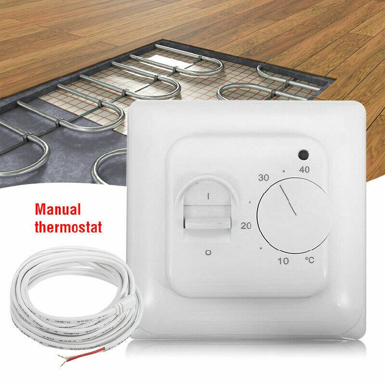 New 16A Electric Underfloor Heating Thermostat Control Switch + Floor ...
