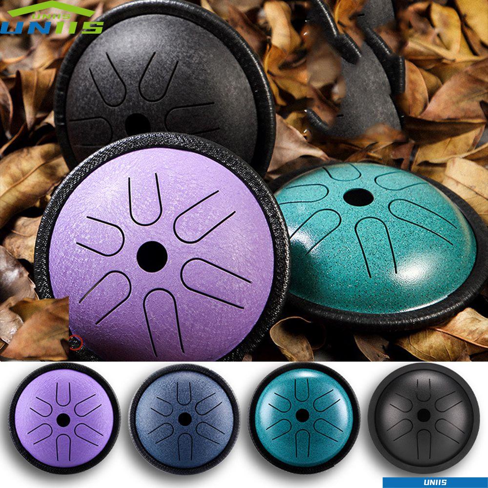 Uniis เครื่องดนตรีกลองแฮนด์แพน ลิ้น โลหะผสมเหล็ก 6 จูน | Shopee Thailand
