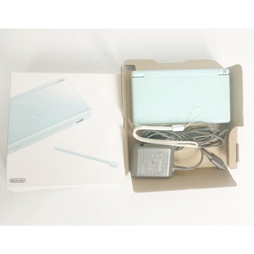 Nintendo Ds Lite Usg-001 (Ice Blue) พร้อมกล่องชาร์จ สไตลัส คอนโซล ...